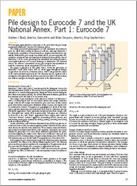 Articles on Eurocode 7